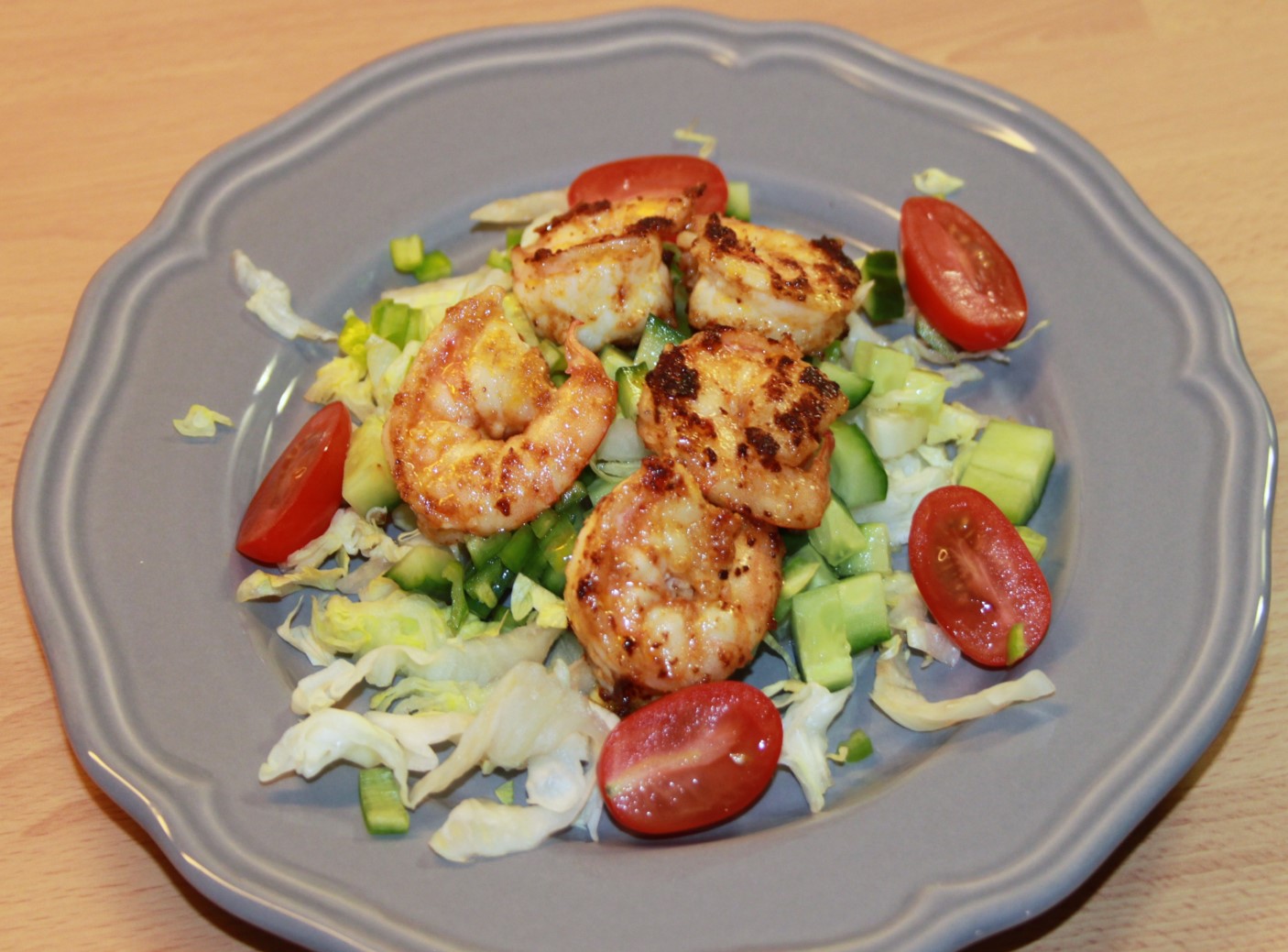 Store rejer i Buffalo Sauce – Dalsgaard i Skivholme